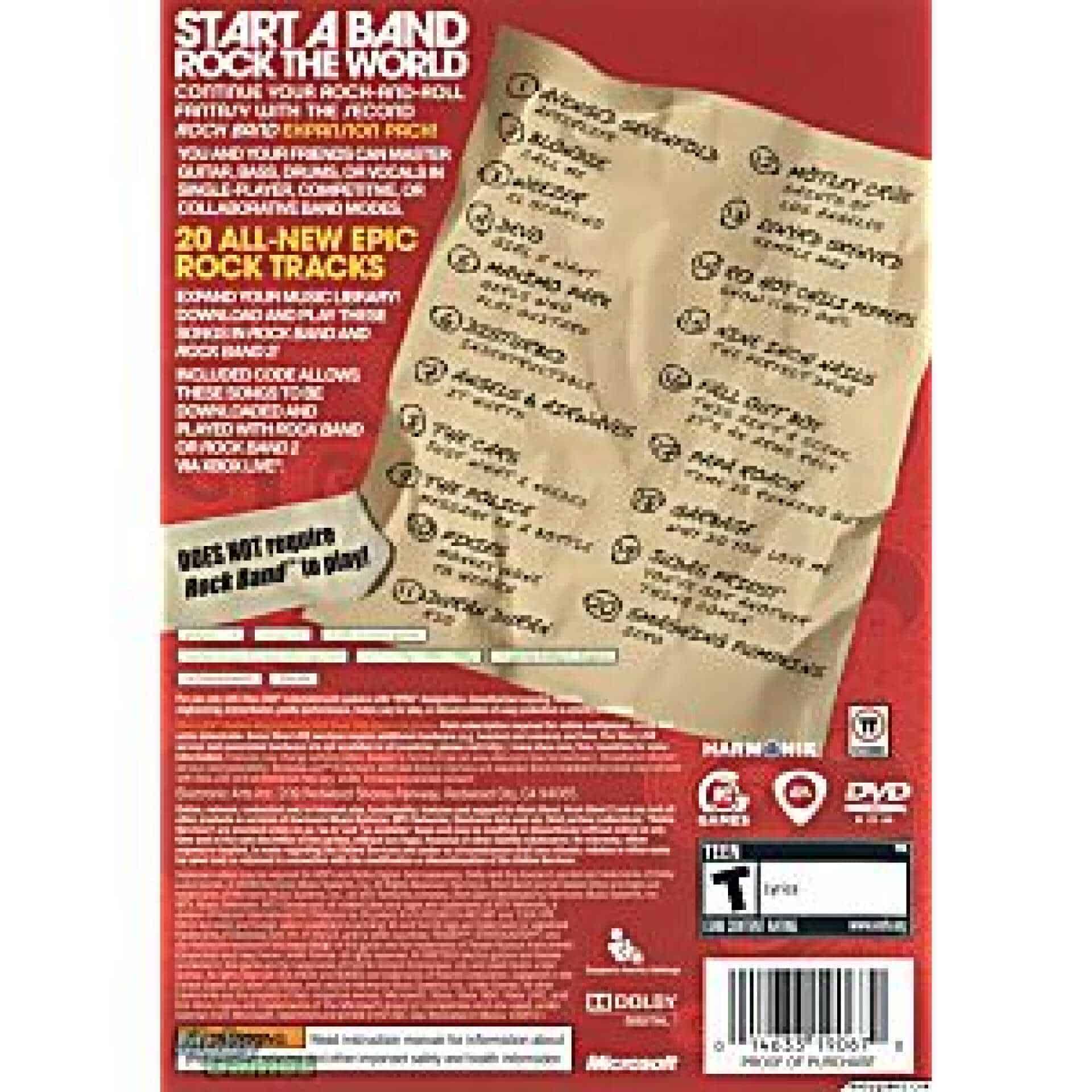 Rock Band Track Pack Volume 2 - Gameware