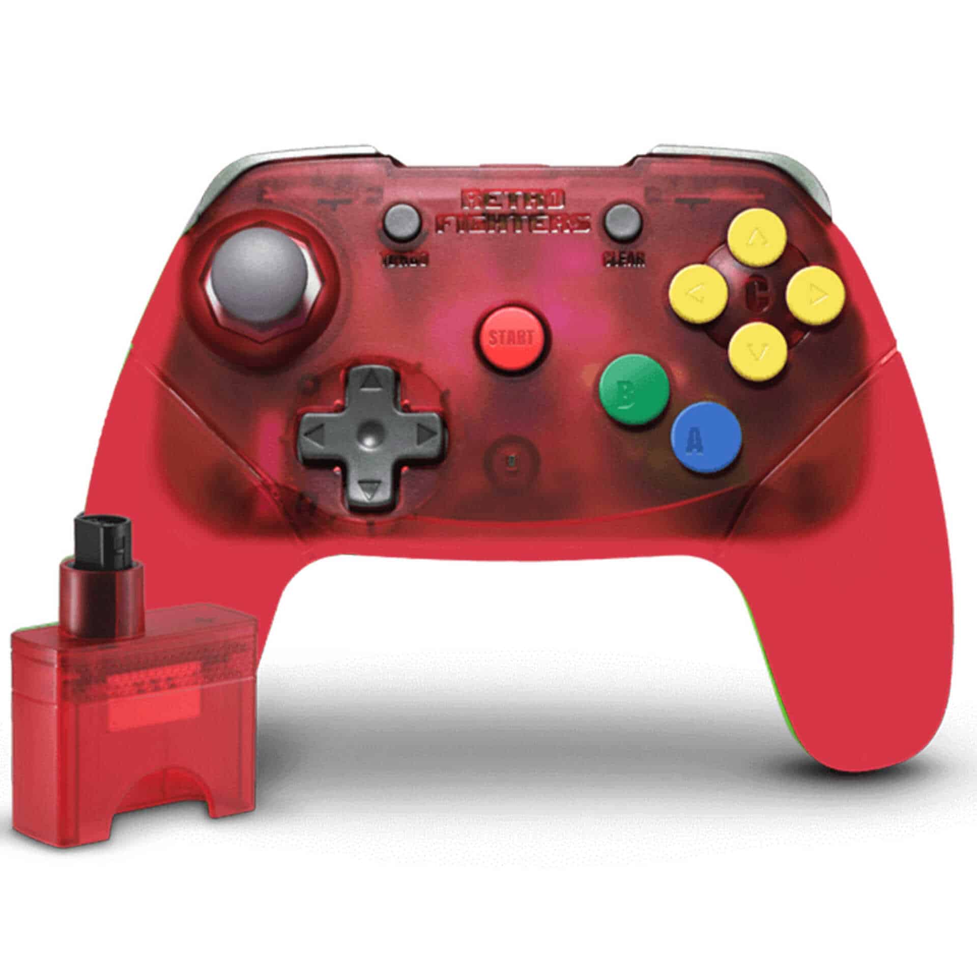 Retro Fighters Brawler64 Controller Wireless - Red - Gameware