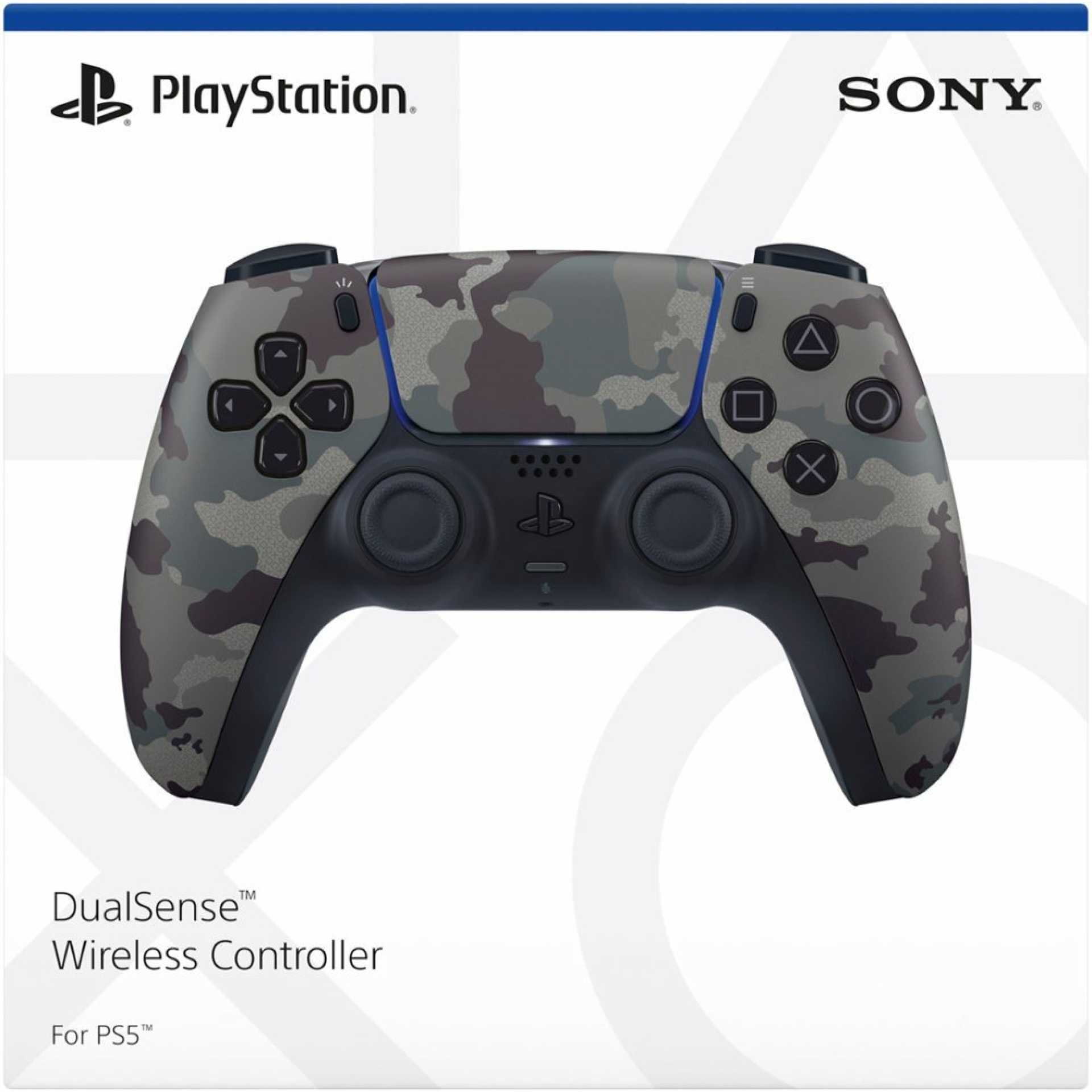 Sony PlayStation 5 DualSense Wireless Controller - Gray Camouflage - Gameware