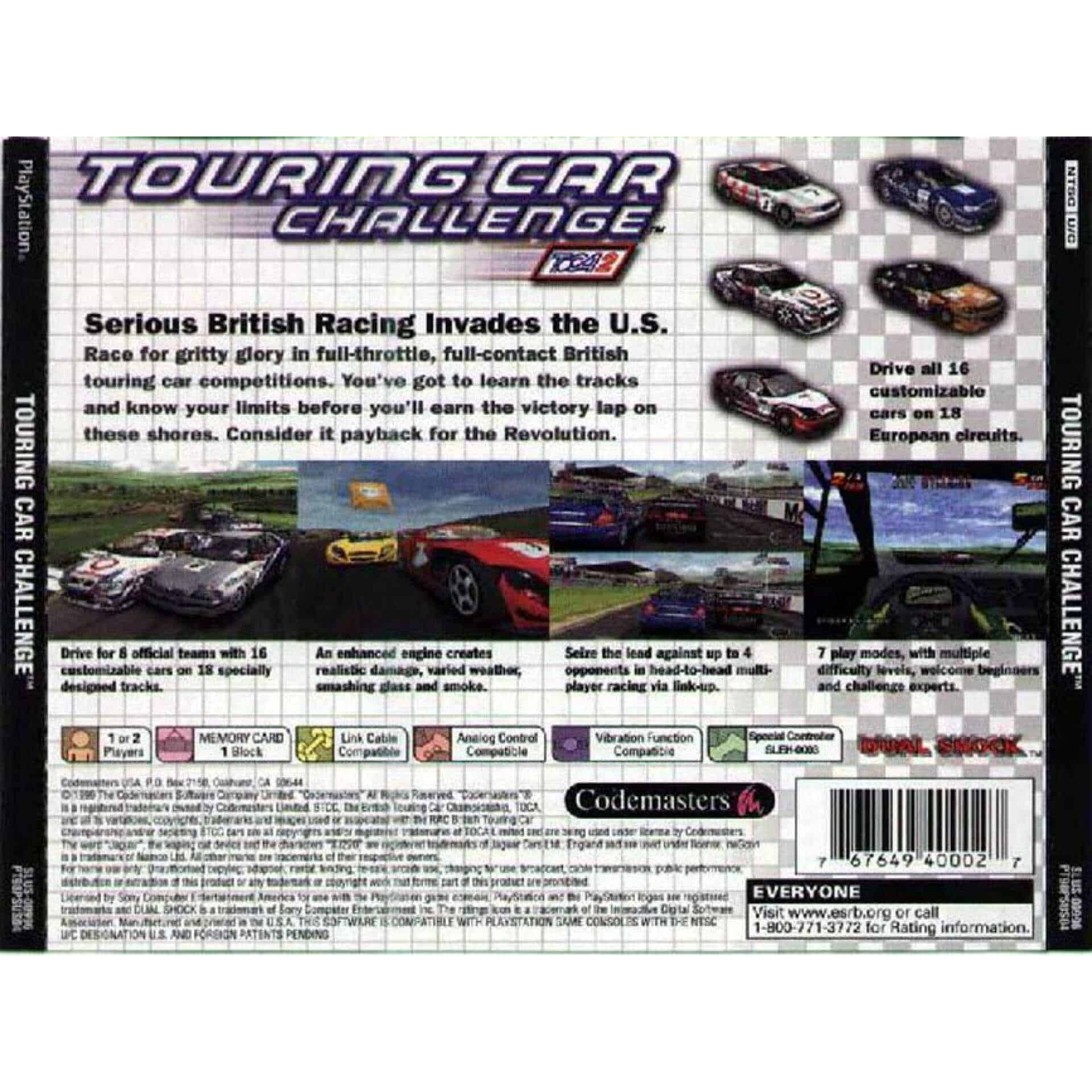 TOCA 2: Touring Car Challenge - Gameware